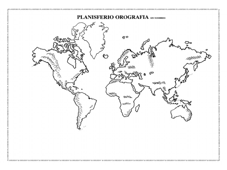 Planisferio Orografia Sin Nombres | PDF