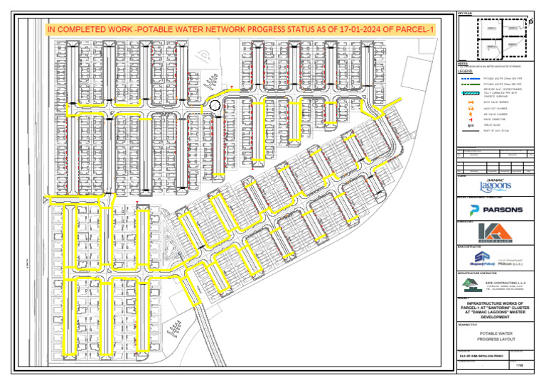 in Completed Work - Potable Water Network Progress Status As of 17-01 ...