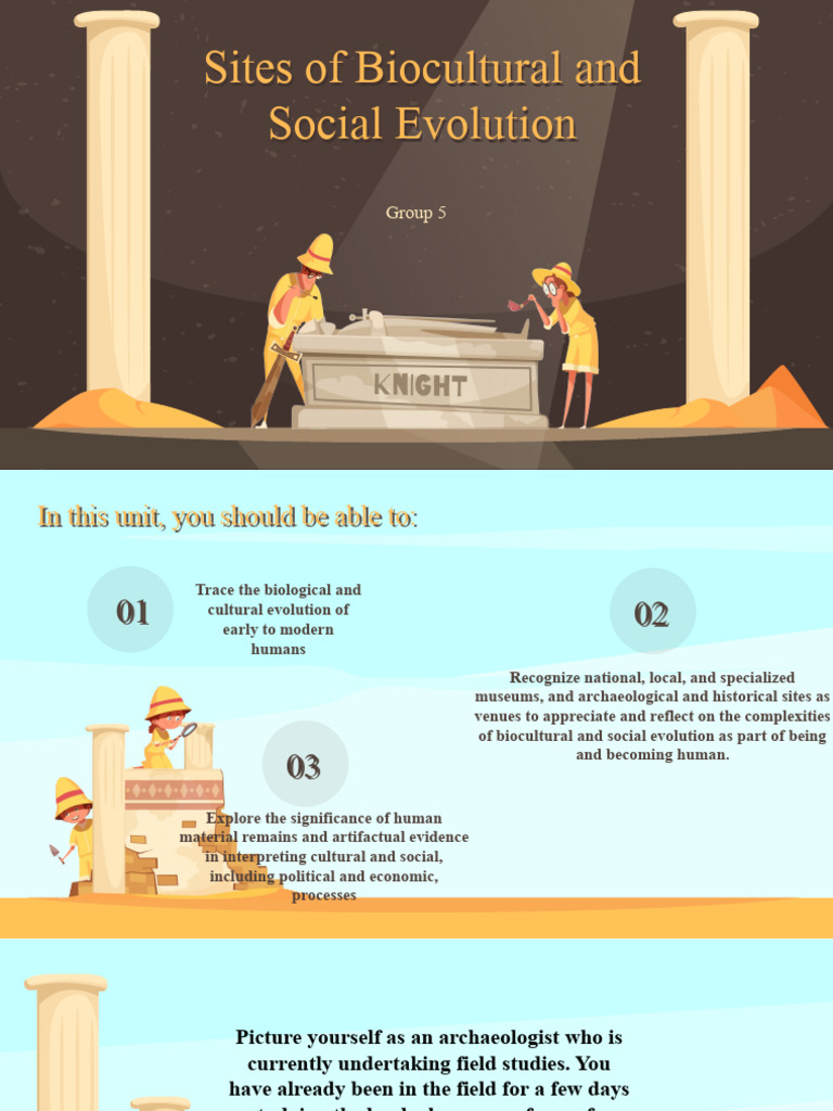 Science Lesson For Kids - Archeology Fossils by Slidesgo | PDF | Human ...