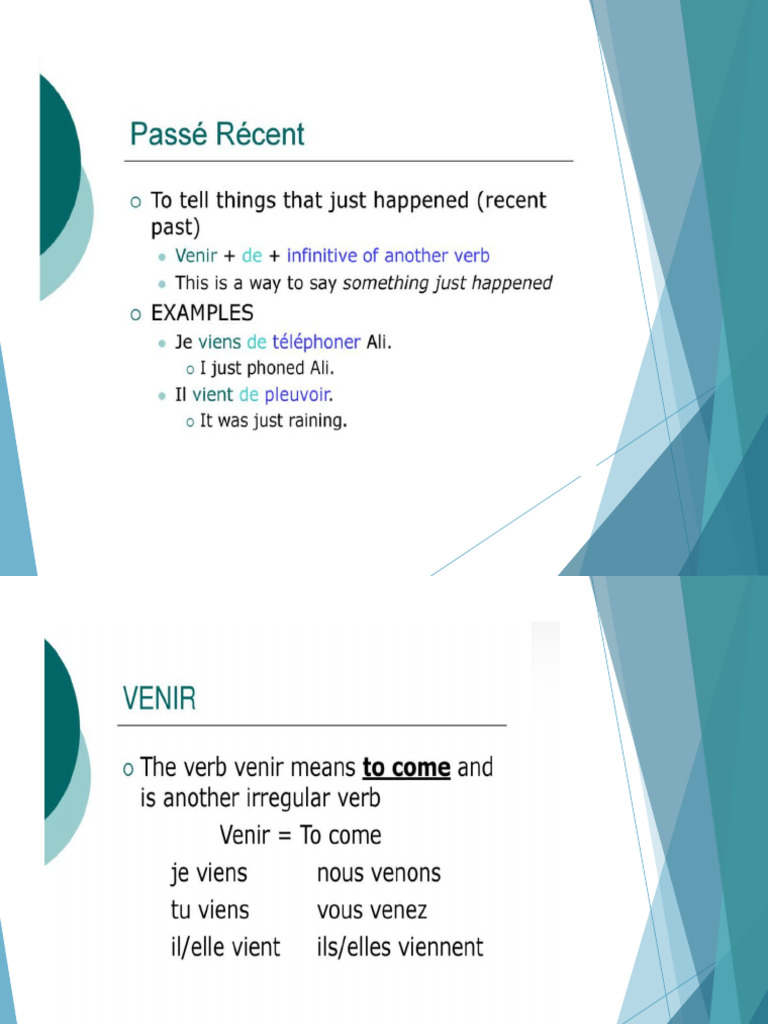 Le Passe Recent | PDF