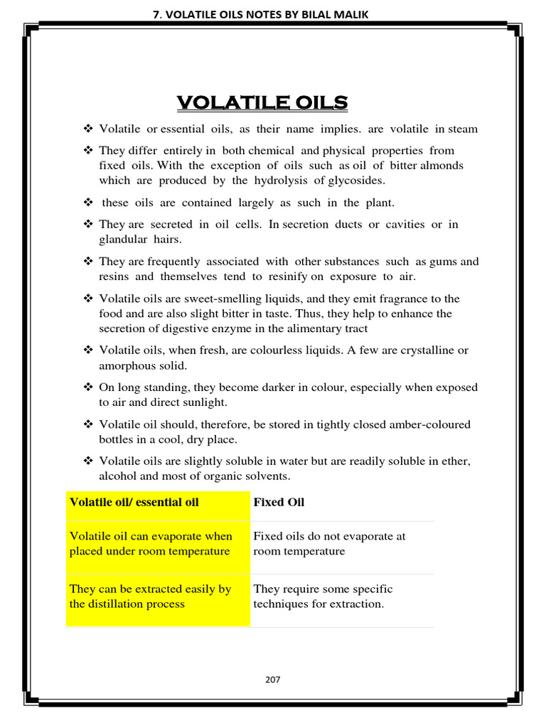 Volatile Oils | PDF | Clove | Essential Oil
