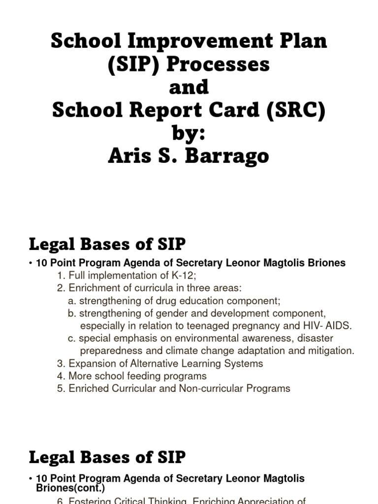 Sip Processes and SRC Downloadable | PDF | Governance | Child Protection