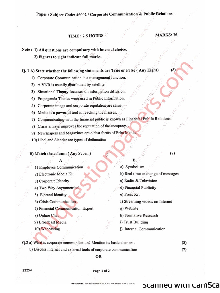 Commerce - Bms Bachelor of Management Studies - Semester 5 - 2023 ...