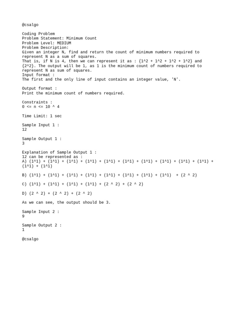 9.minimum Count | PDF