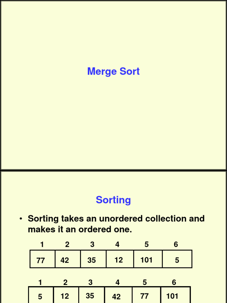 10 Merge Sort | PDF | Mathematical Logic | Combinatorics