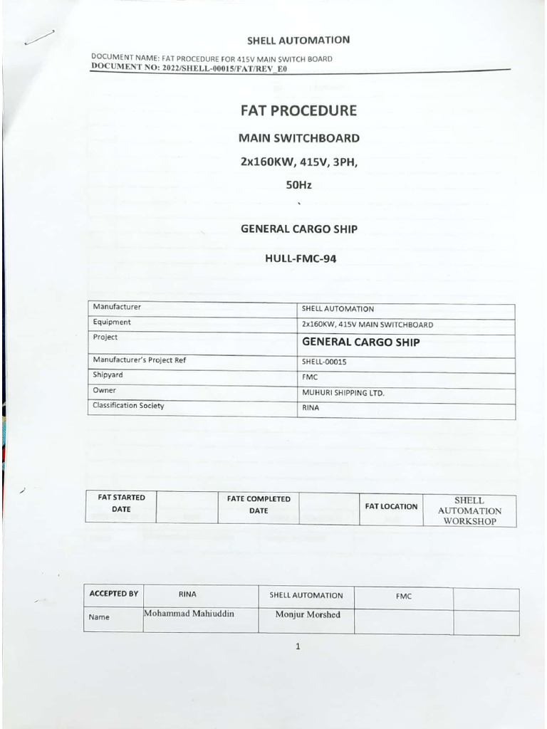 Hull94 - MSB Fat Report | PDF