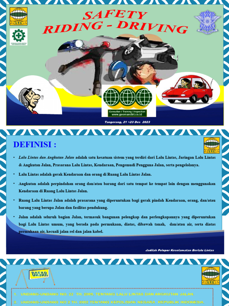 Safety Riding-Driving | PDF