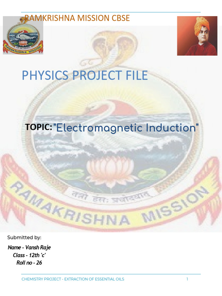 Physics File (Vansh Raje) .PDF - 20240109 - 231456 - 0000 | PDF | Electromagnetic Induction ...