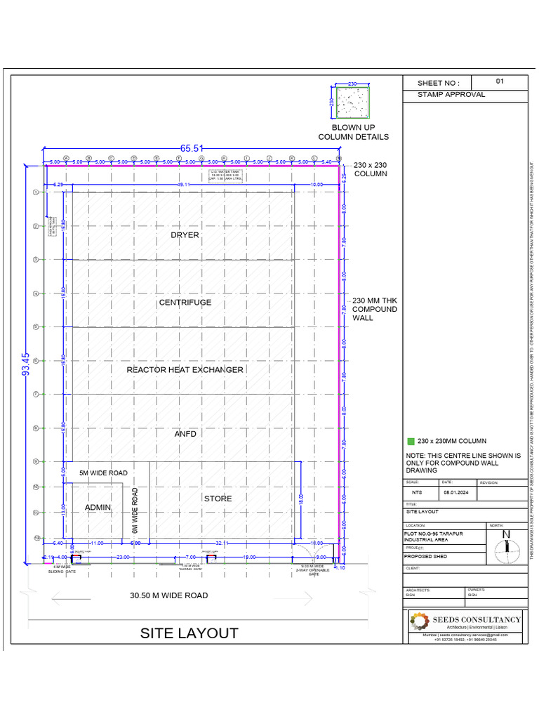 SITE - LAYOUT - G-96 Tarapur | PDF