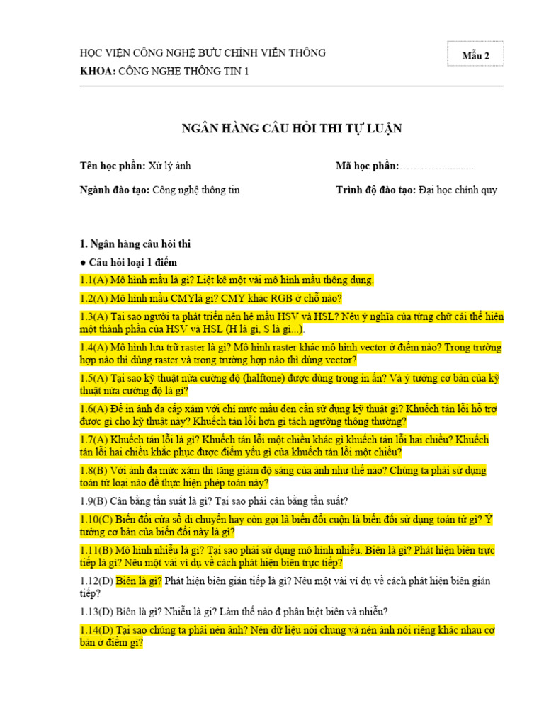 XLA NganHangCHT XuLyAnh 2021 | PDF