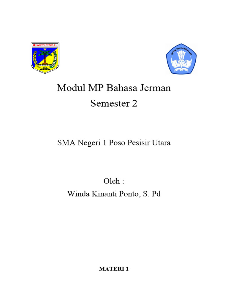 Modul MP Bahasa Jerman | PDF