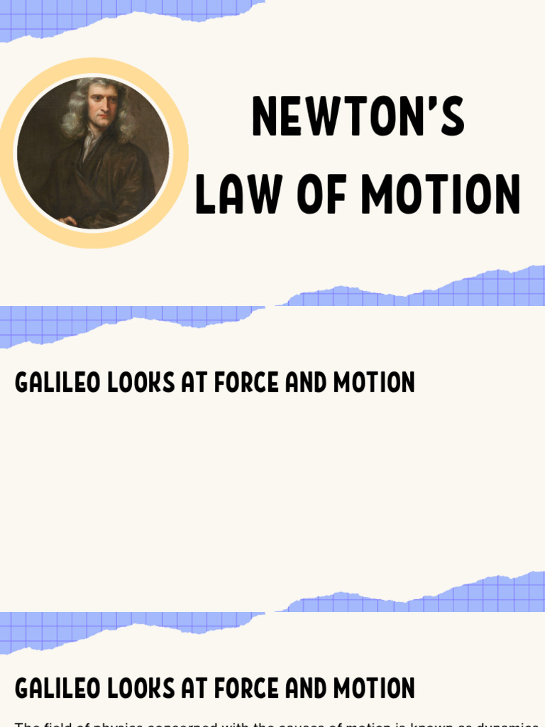 Newton'S Law of Motion | PDF | Force | Collision
