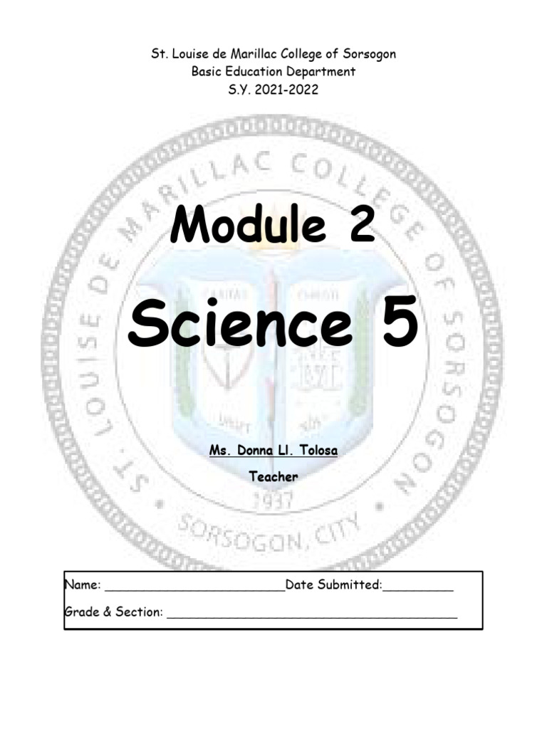 Science 5 Module 2 | PDF | Glasses | Learning