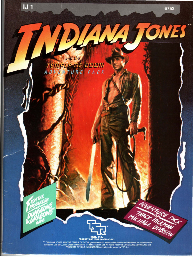 Indiana Jones RPG - IJ1 - Temple of Doom Adv Pack | PDF | Parachute
