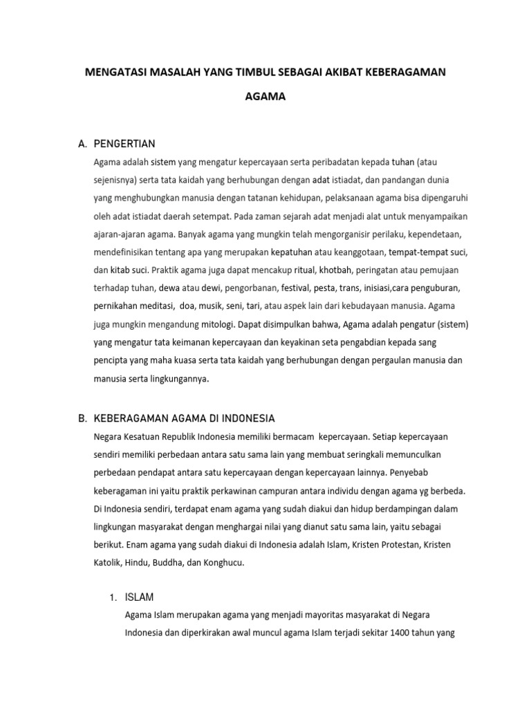 Keberagaman Agama PKN | PDF | Ilmu Sosial | Agama & Spiritualitas