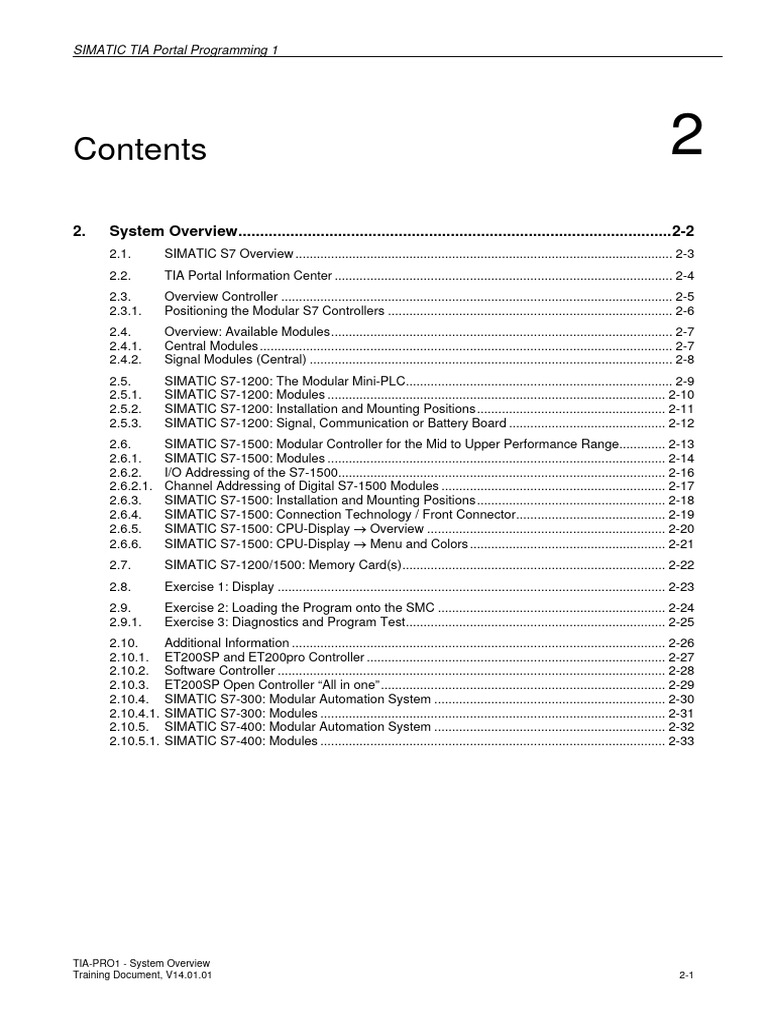 TIA PRO1 01 SystemOverview en | PDF | Electrical Connector ...