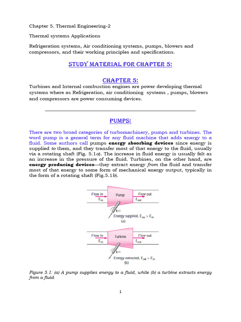 Chapter 5 Bme Notes Pdf Pump Turbomachinery