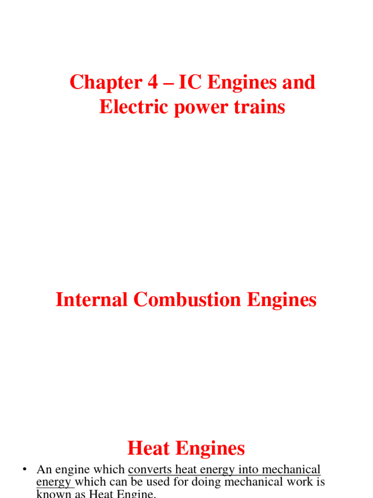 IC Engines: Types and Mechanisms Explained | PDF | Internal Combustion ...