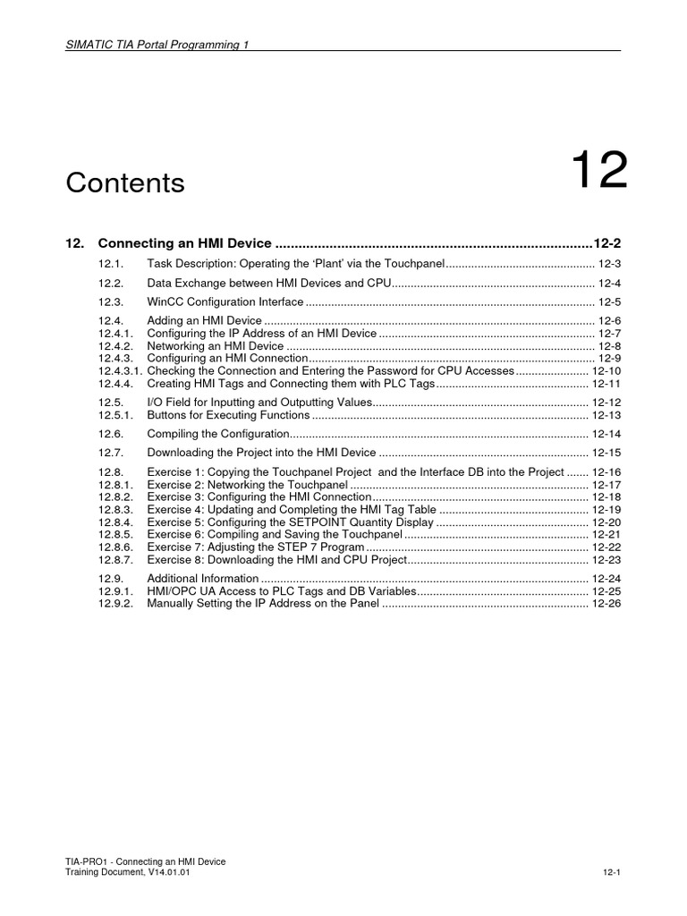 TIA PRO1 10 Connection HMI en | PDF | Programmable Logic Controller ... TIA PRO1 10 Connection HMI en | PDF | Programmable Logic Controller ...