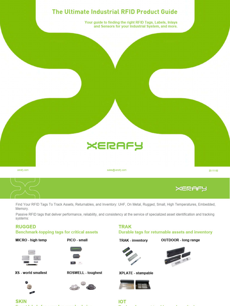 Xerafy-Guide-RFID-Tags-Labels-Inlays-Sensors_231102 | PDF | Radio ...