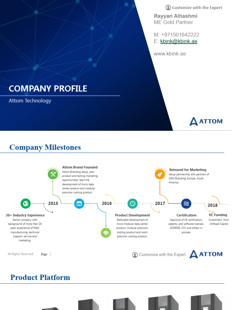 ME Product Line Attom-Company Profile - Presentation - With Reference ...