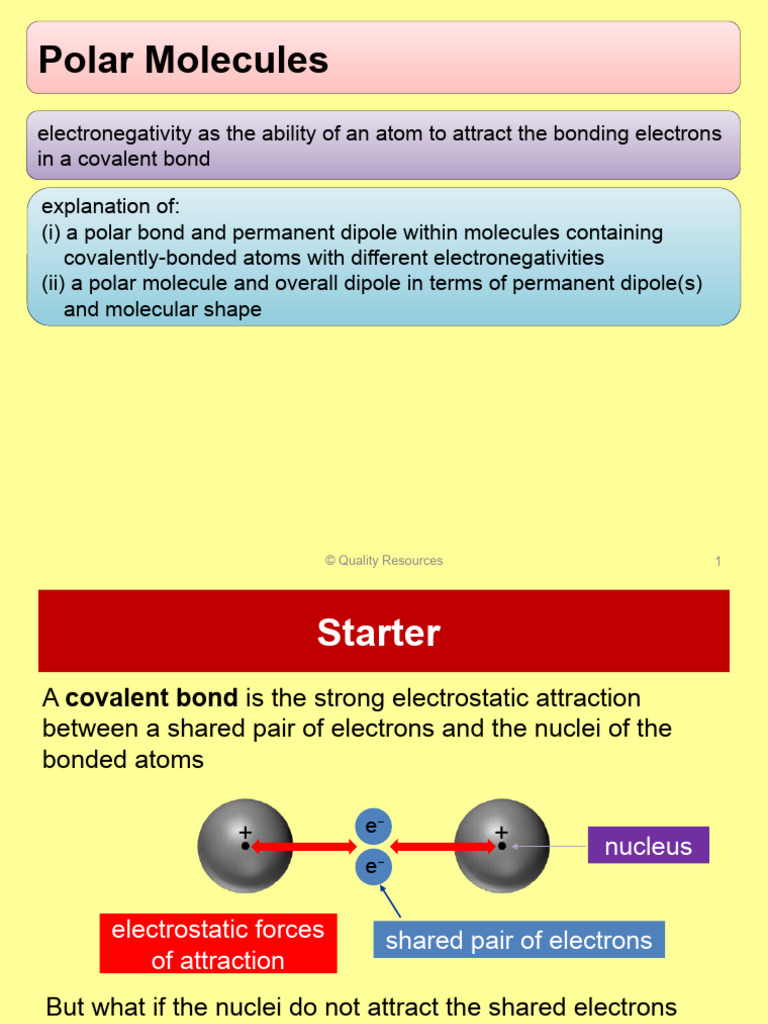Powerpoint Electronegativity and Bond Polarity | PDF | Chemical ...
