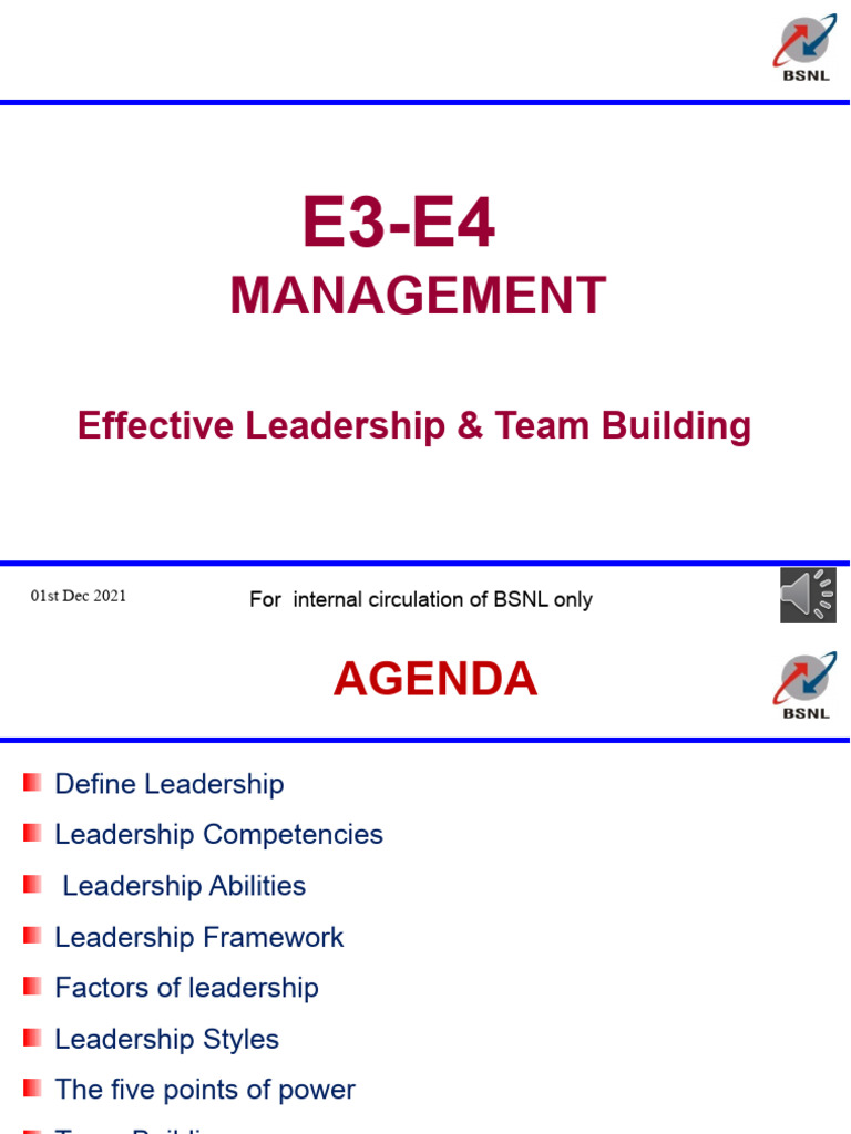 E3-E4 - PPT - Chapter 6. Effective Leadership - Team Building | Download Free PDF | Leadership ...