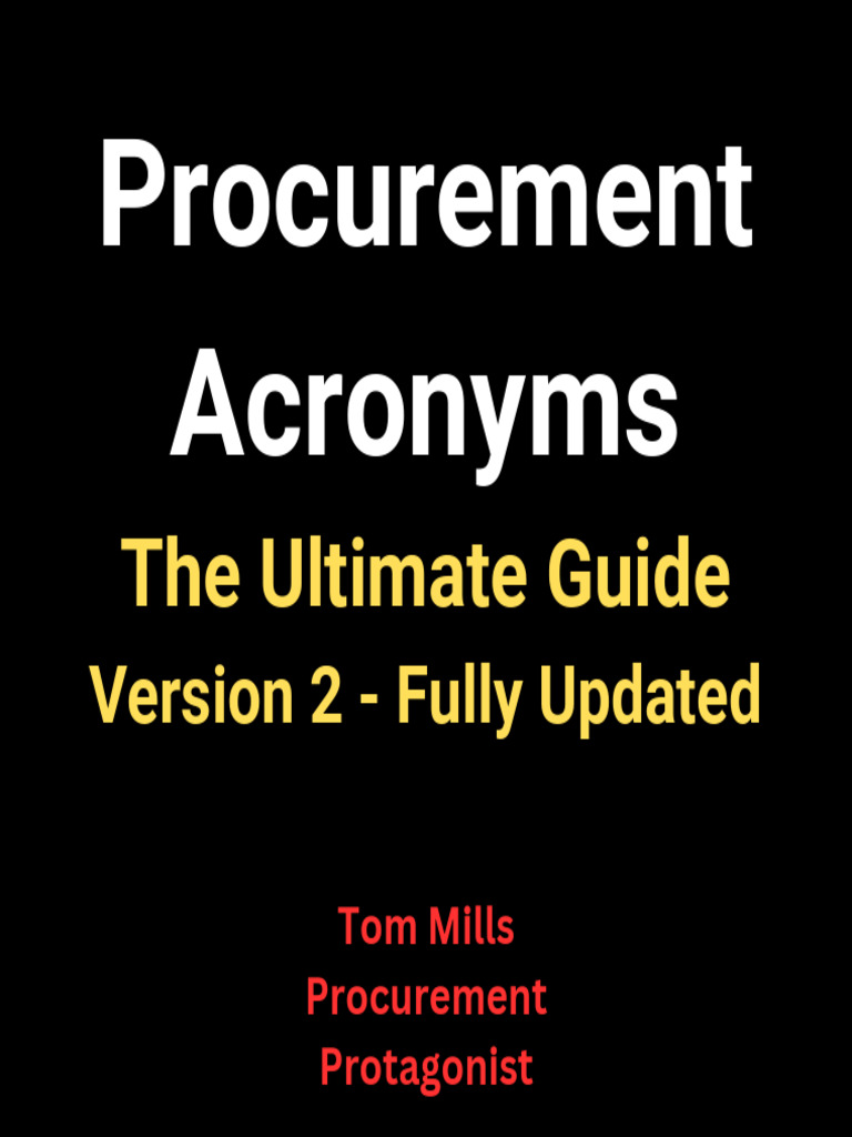 Acronyms 1704399993 | PDF | Cost Of Living | Procurement