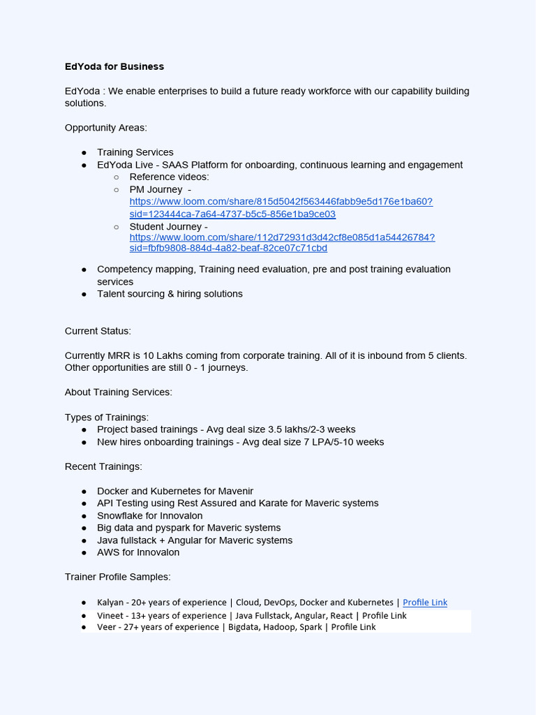 EdYoda For Business - Case Study-Problem | PDF | Big Data | Computing