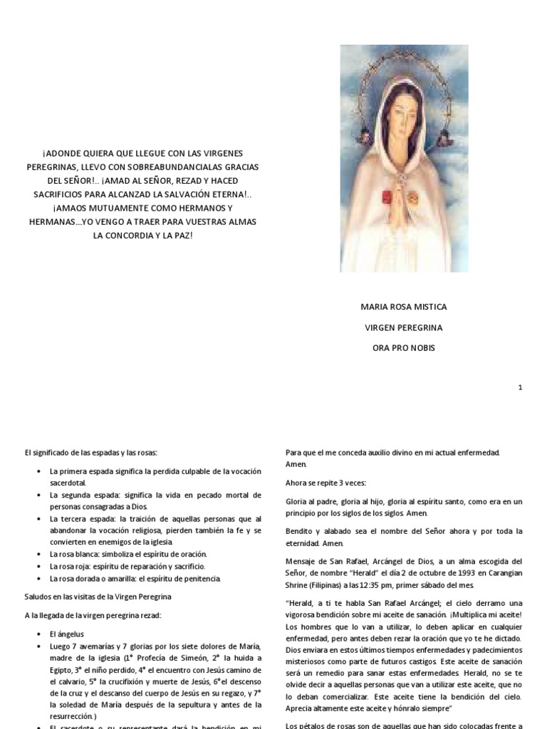 Rosa Mistica | PDF | María, madre de Jesús | Oración