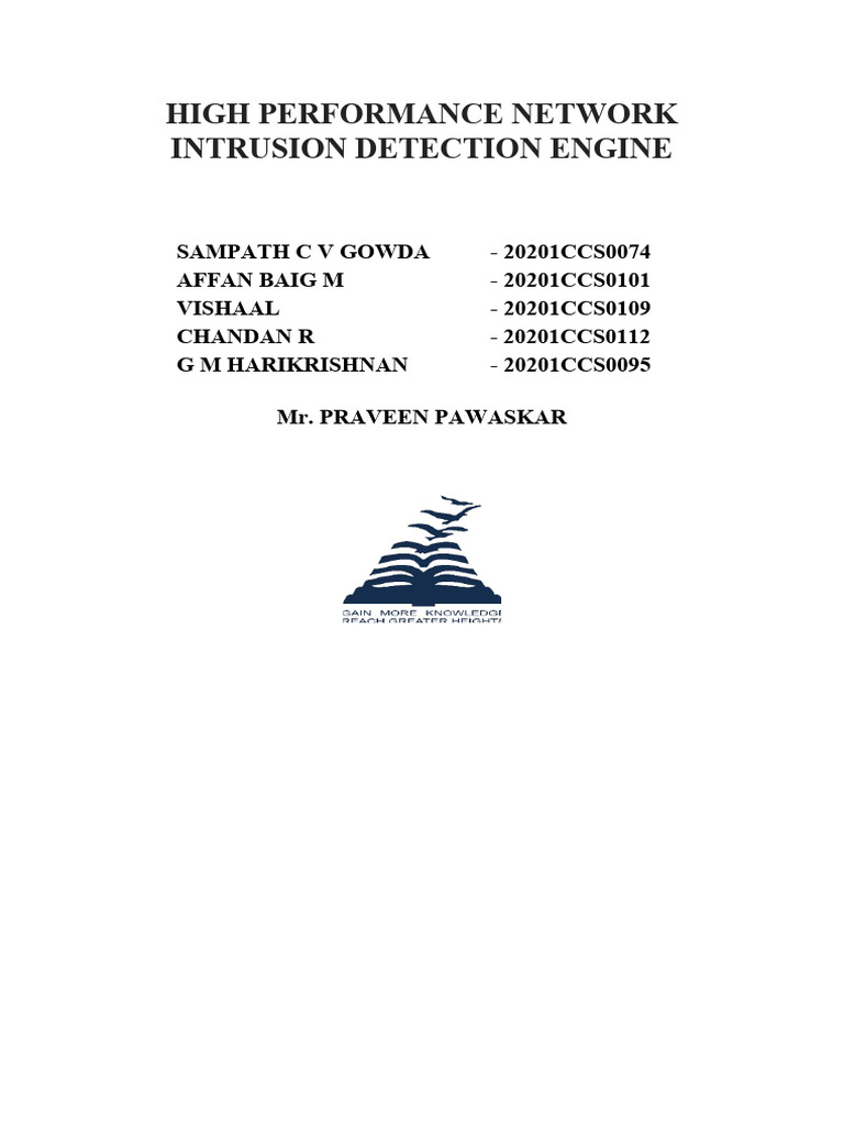 High Performance Network Intrusion Detection Engine | PDF | Machine Learning | Security