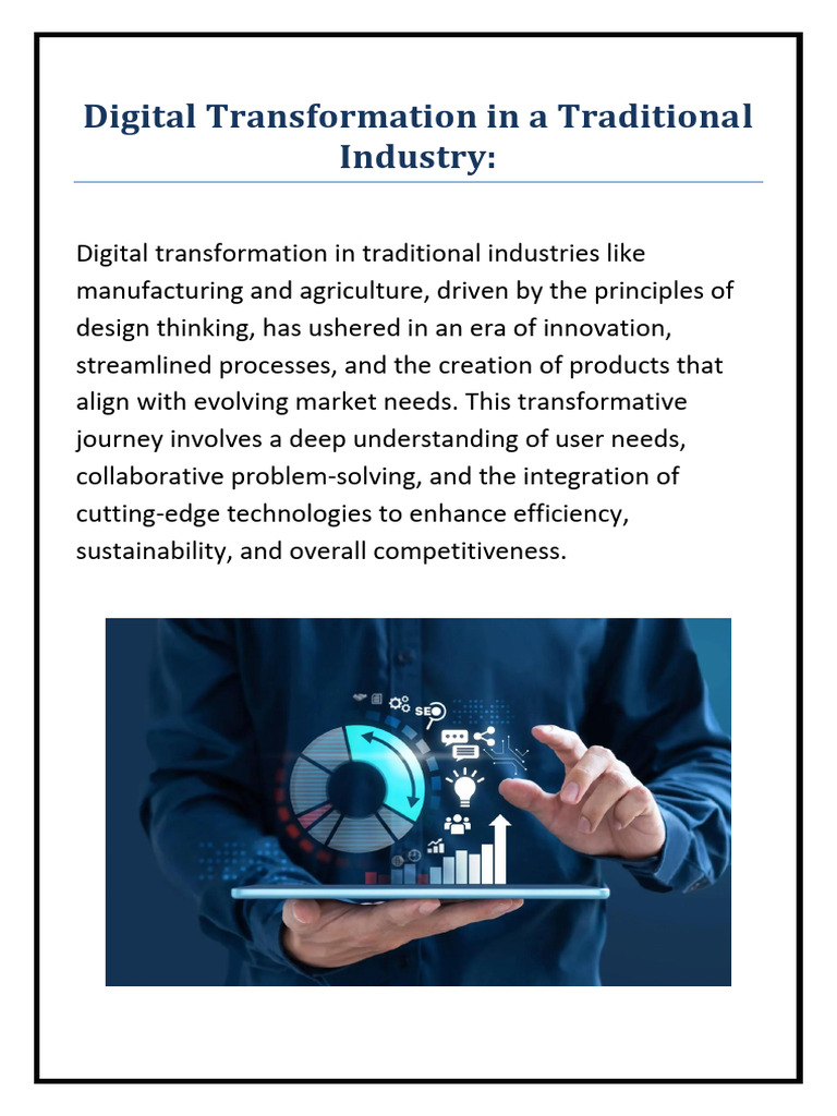 Digital Transformation in A Traditional Industry | PDF | Design ...