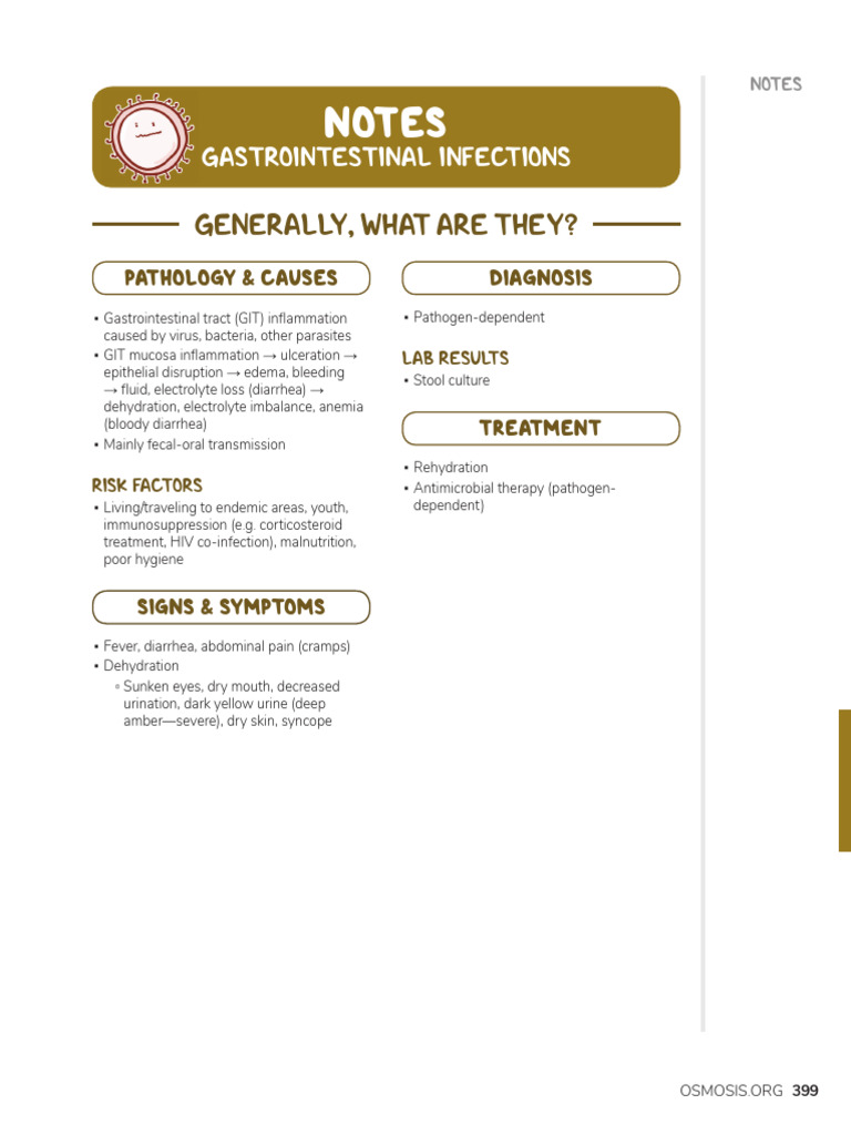 Gastrointestinal Infections Overview | PDF | Diarrhea | Health Sciences