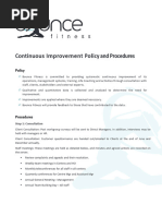 Continuous Improvement Register Template | PDF