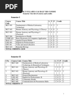 B.SC - Medical Laboratory Technology Syllabus | PDF | Medical ...