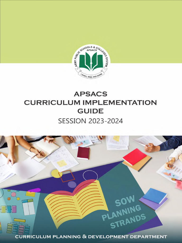 Curriculum Implementation Guide for Teachers Session 2023-24 Dated 16 Jun 2023 | PDF ...