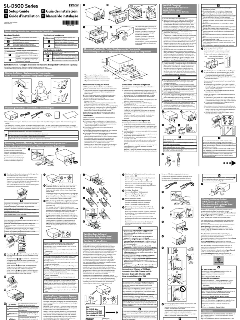 D500 - Setup Guide | PDF | Matériel de bureau | Travail de bureau