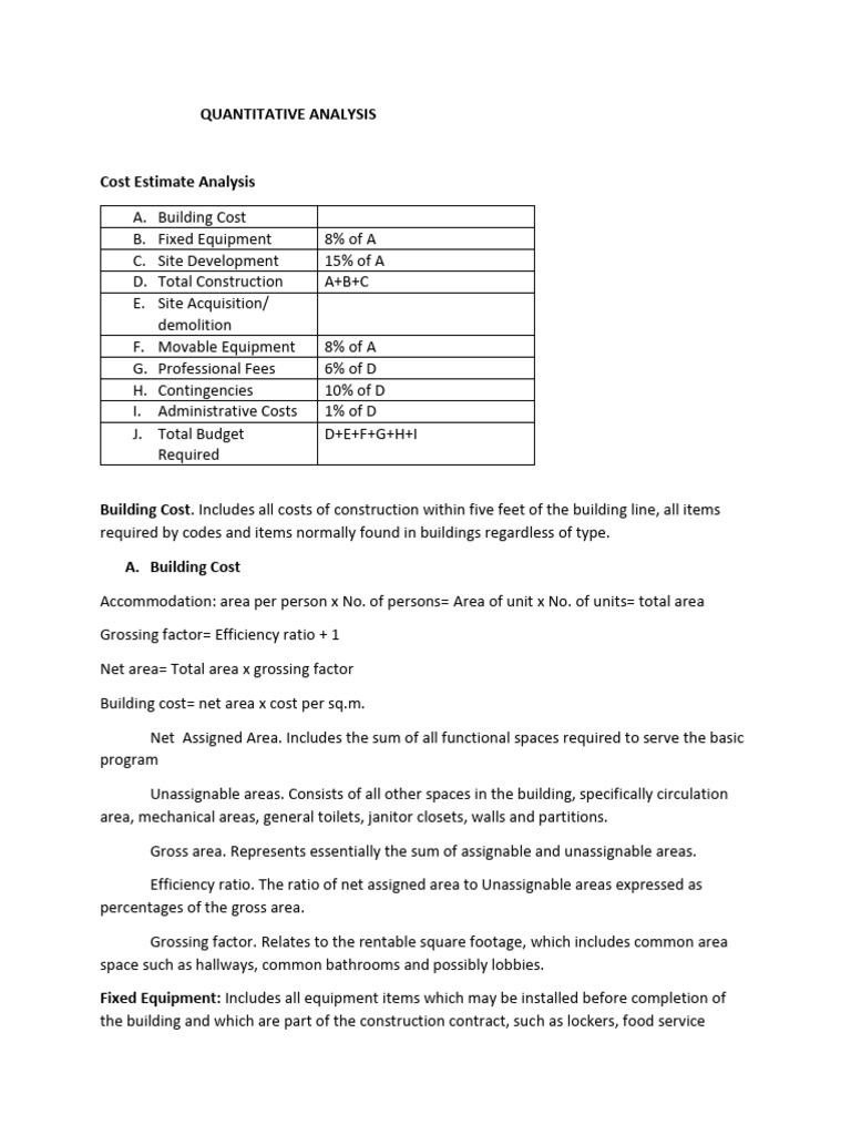Quantitative Analysis | PDF | Building | Lighting