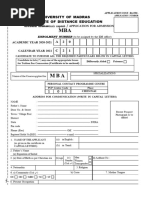 MIE Application Form | PDF