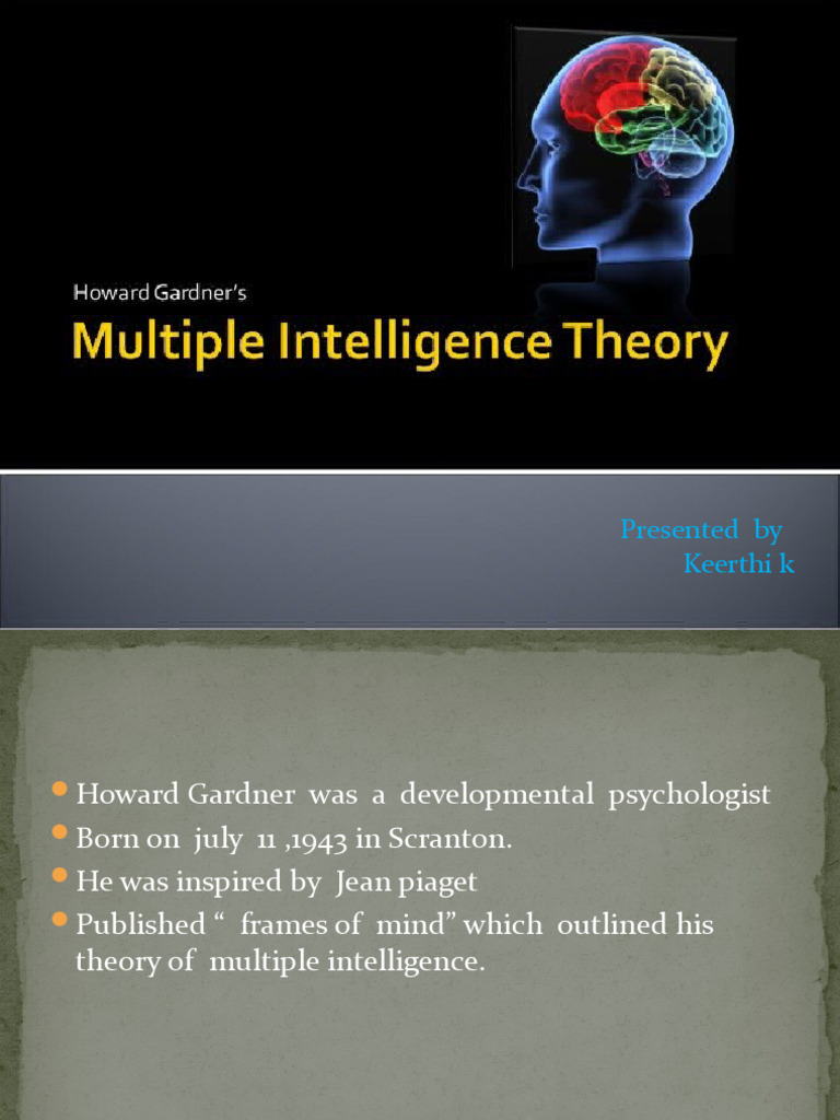 THEORY OF MULTIPLE INTELLIGENCE | PDF | Psychology | Learning