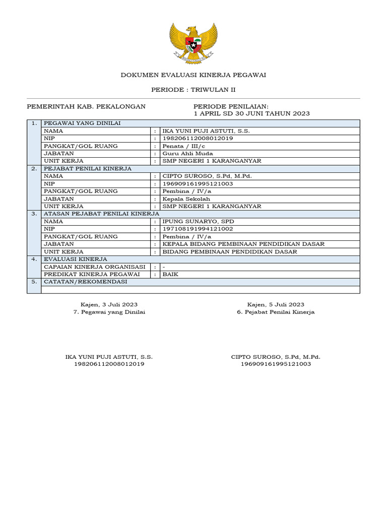 Dokumen EKP TW 2 | PDF | Karier & Perkembangan