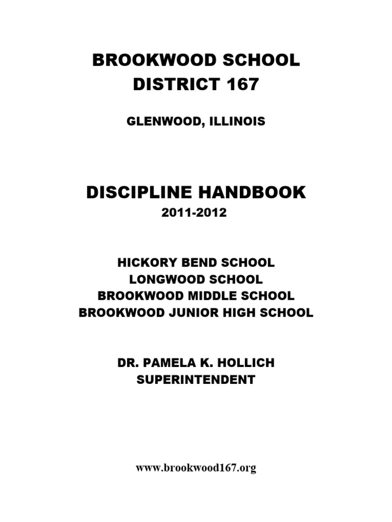 Discipline Handbook 11 12 | PDF | Sexual Harassment | Bullying