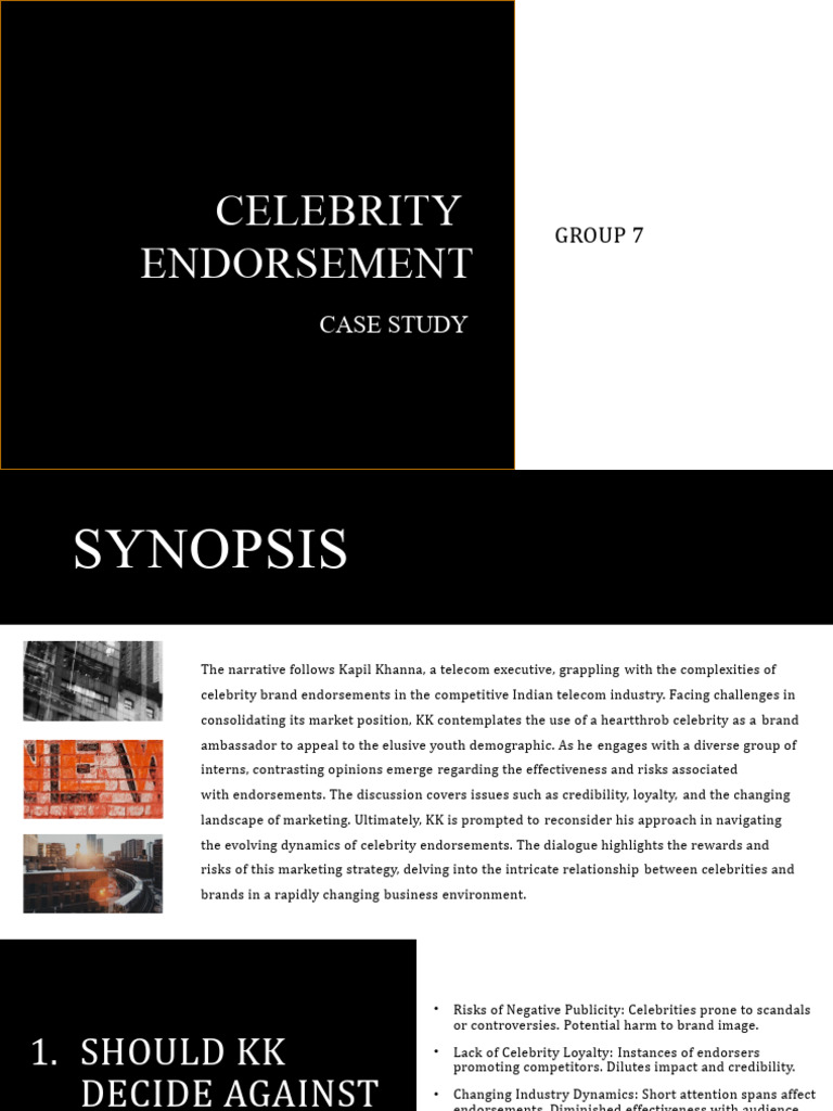 Celebrity Endorsement: Case Study | PDF | Brand | Return On Investment