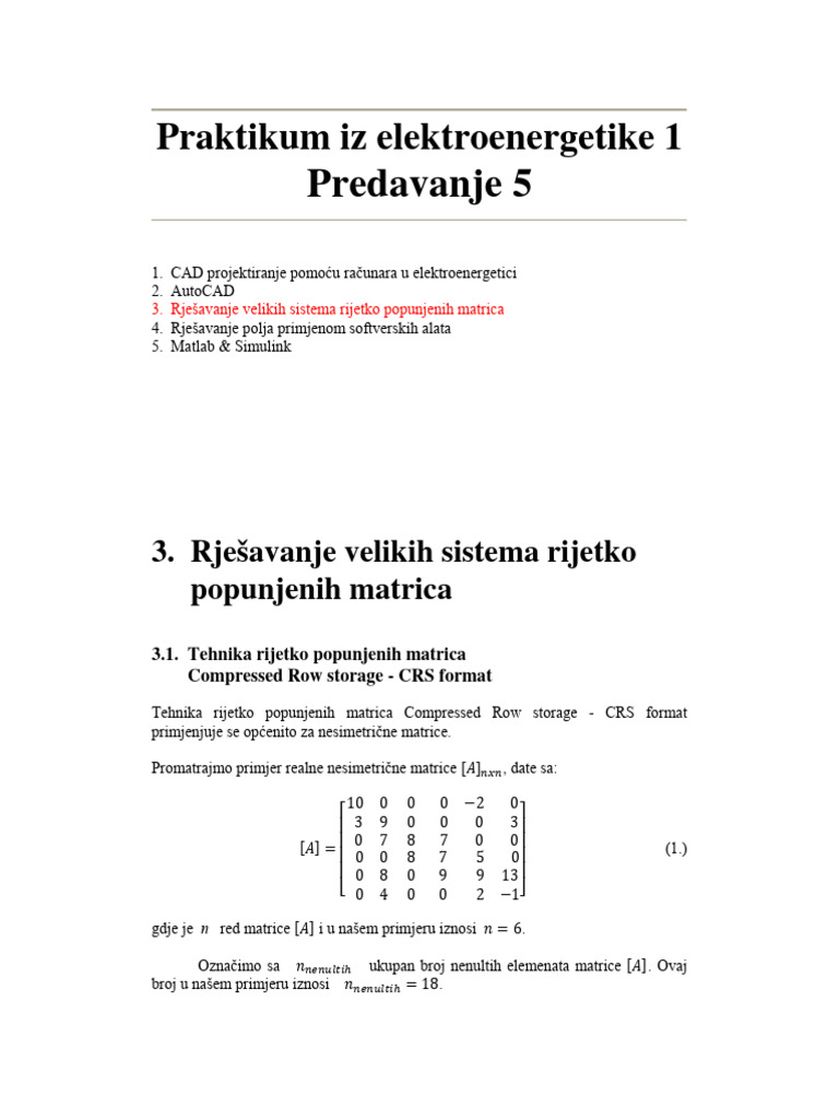 Praktikum Iz Elektroenergetike 1 - Predavanje 5 | PDF