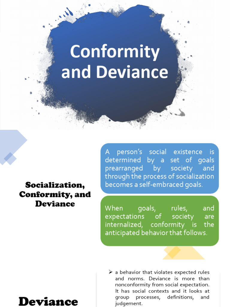 Conformity and Deviance | PDF | Deviance (Sociology) | Social Psychology