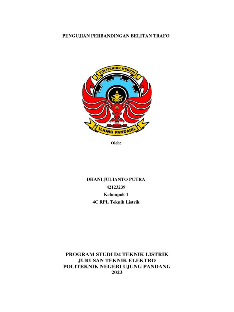 Pengujian Perbandingan Belitan Trafo | PDF | Sains & Matematika
