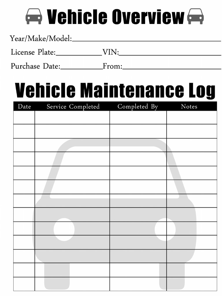 Vehicle Information Sheet | PDF