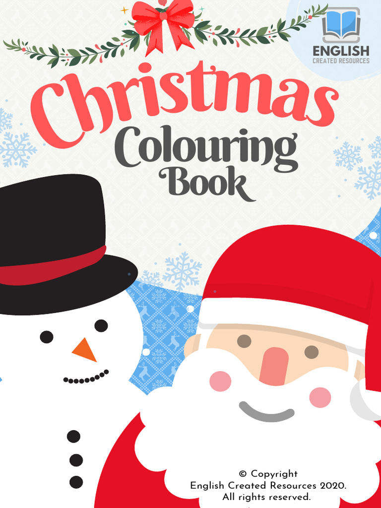 Christmas Colouring Book | PDF | All Rights Reserved | Christmas