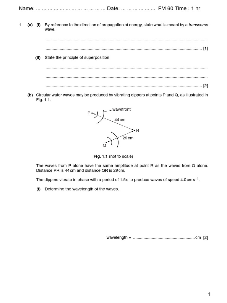 Superposition | PDF | Waves | Wavelength