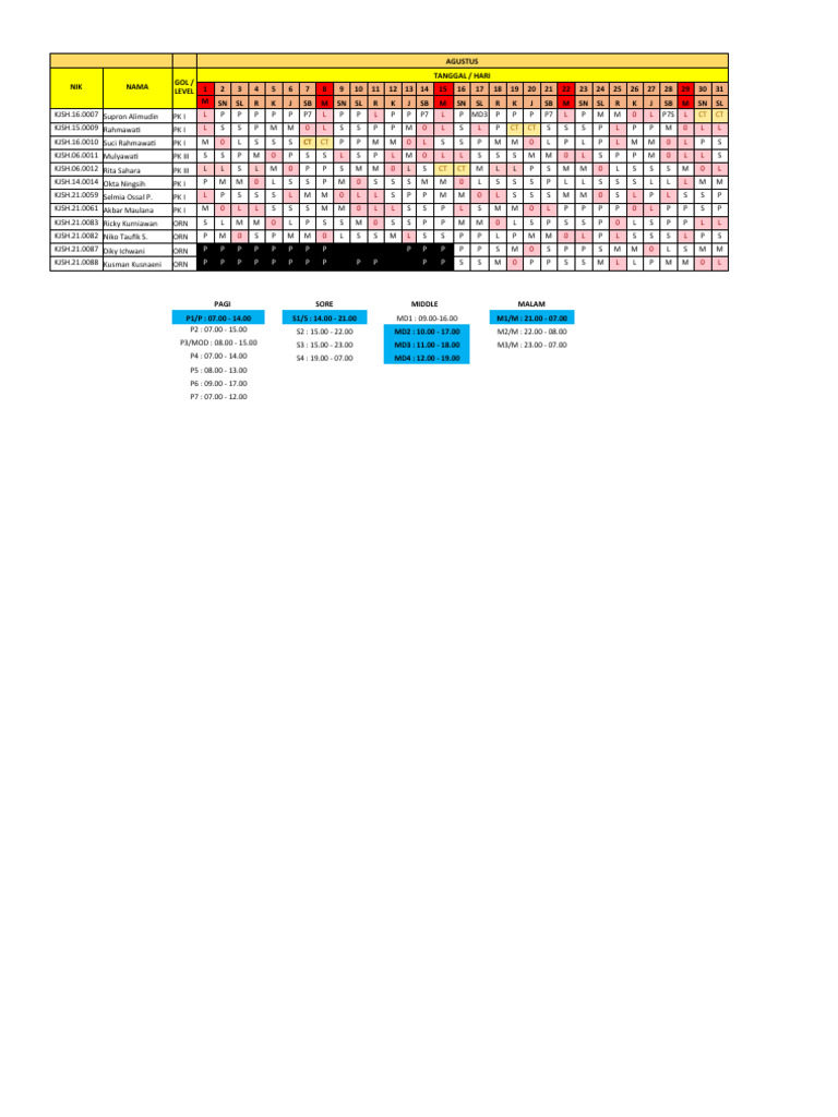 Agustus 2021 - Master Jadwal | PDF | Integrated Truss Structure | Space ...